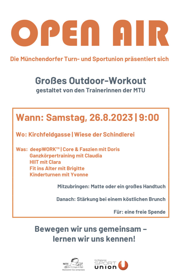 MTU-OPEN AIR – Voller Erfolg - MTU – Münchendorfer Turn- und Sportunion